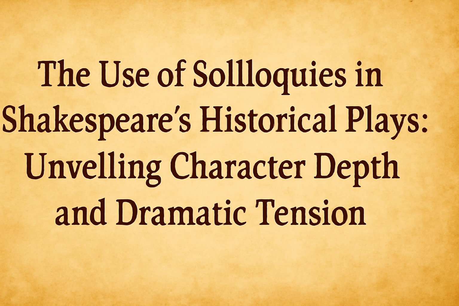 Literary Analysis | William Shakespeare