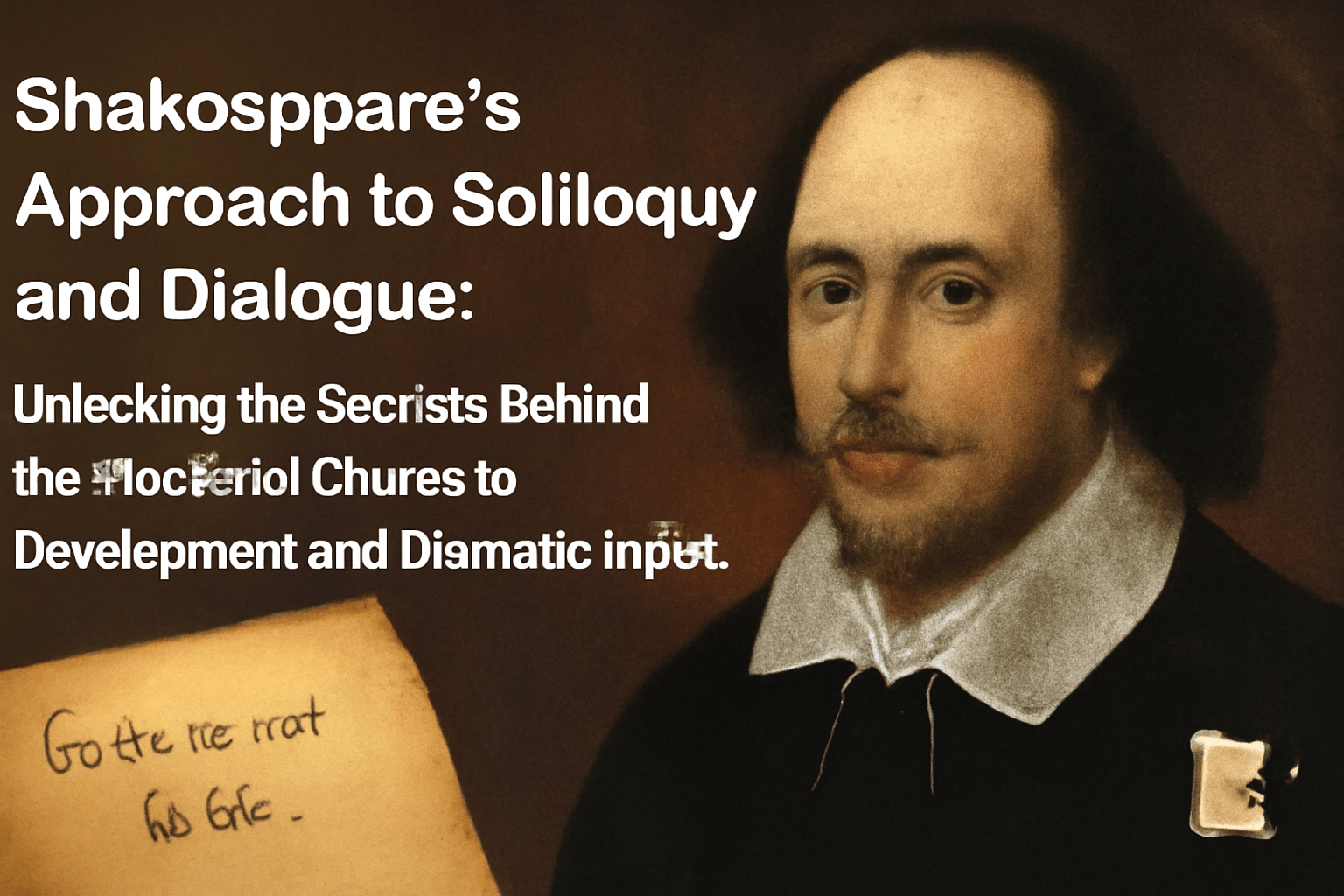 Shakespeare’s Approach to Soliloquy and Dialogue Depth