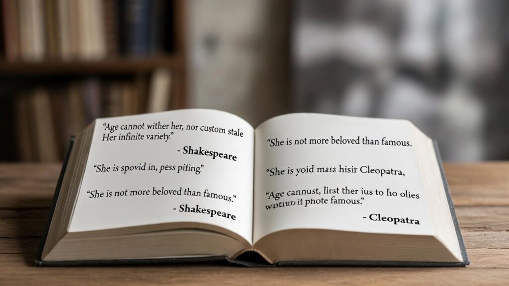 Famous Quotes About Cleopatra in Shakespeare