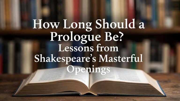 How Long Should a Prologue Be? Shakespeare Lessons