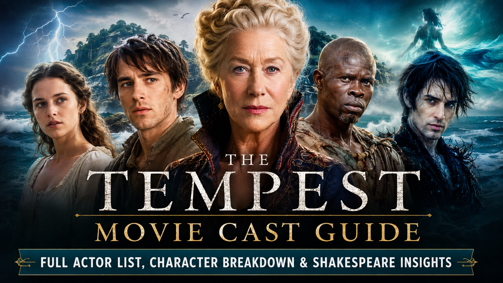 The Tempest Movie Cast: Full Actor & Character Guide
